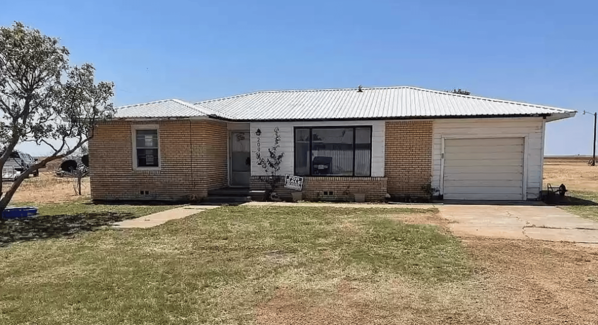 Circa 1955 Texas Brick Ranch For Sale $50K