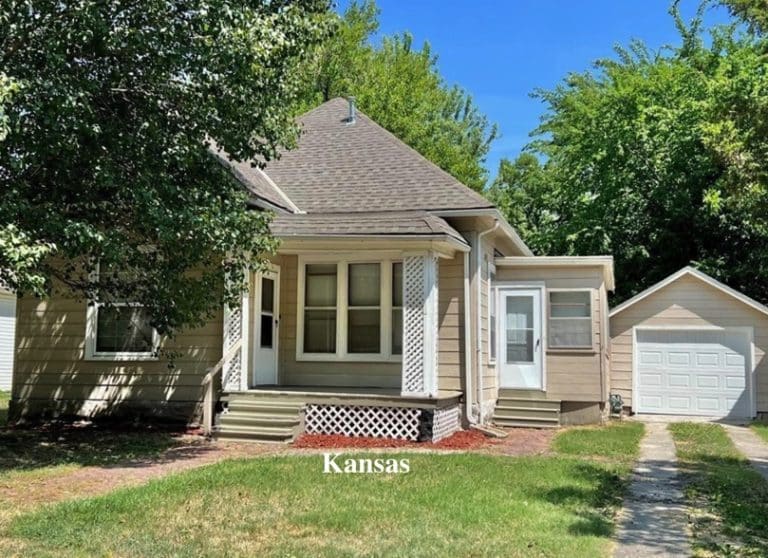 Circa 1920 Affordable Home in Parsons, KS Under $55K