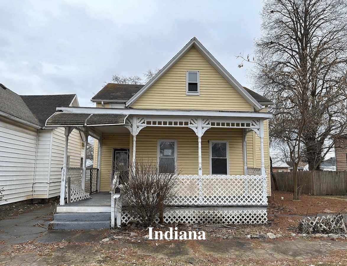 Circa 1890 Indiana Fixer Upper Victorian Cottage $35K