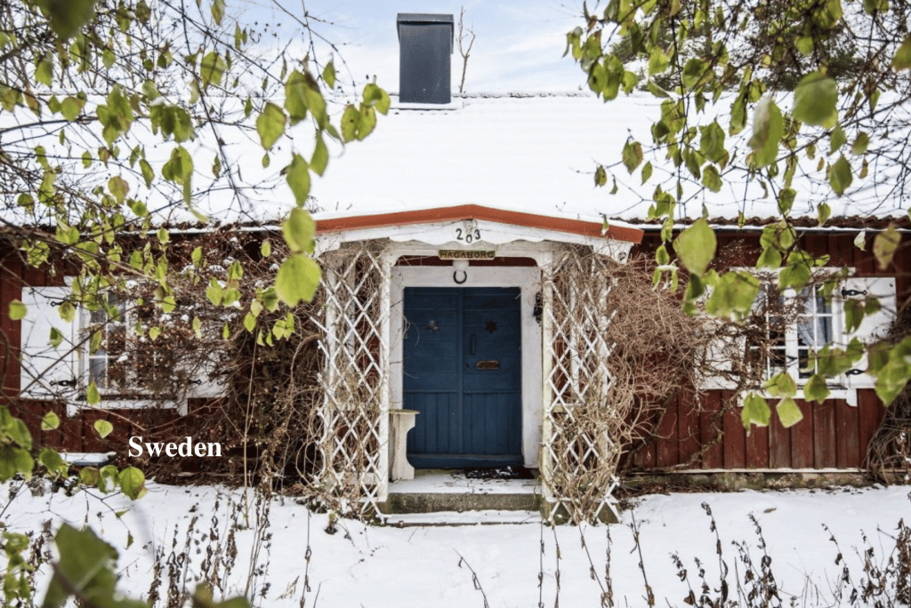 Circa 1899 Little Red Cottage in Sweden Under $39K USD