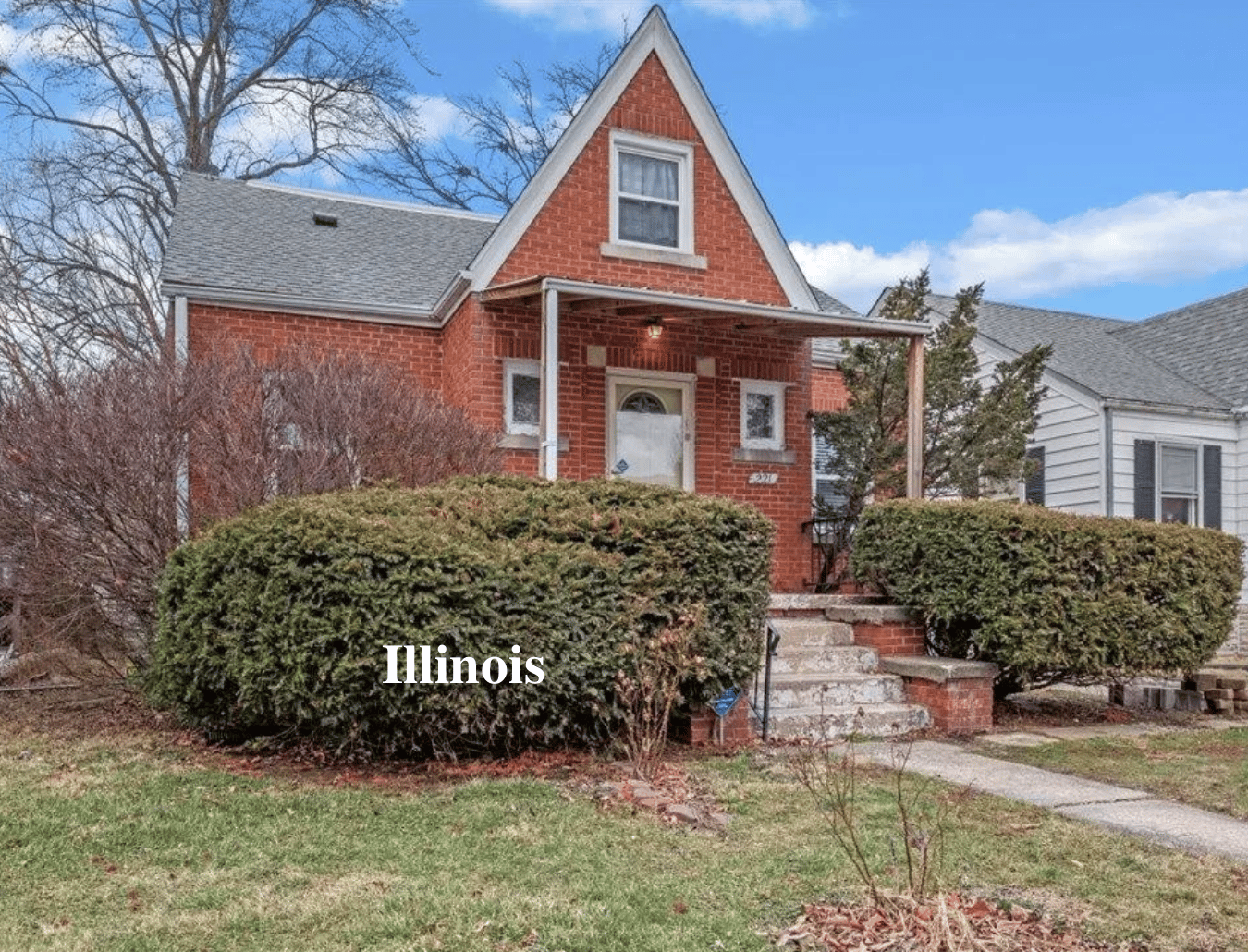 Circa 1948 Illinois Fixer Upper With 4 Car Garage $43K