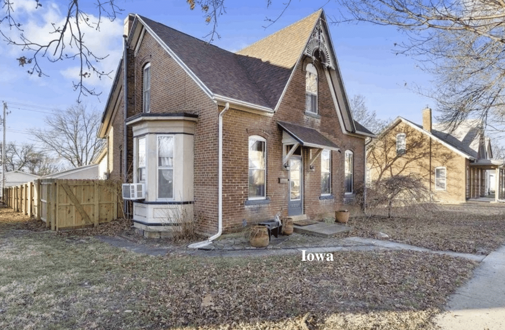 Cheap-ish Circa 1900 Iowa Gothic Revival For Sale Under $125K
