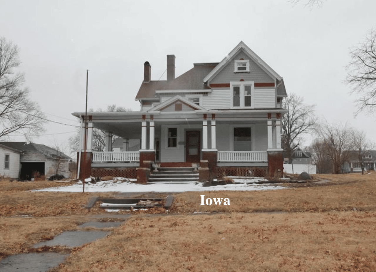 Under $100K Sunday - Circa 1900 Iowa Victorian Home For Sale $100K