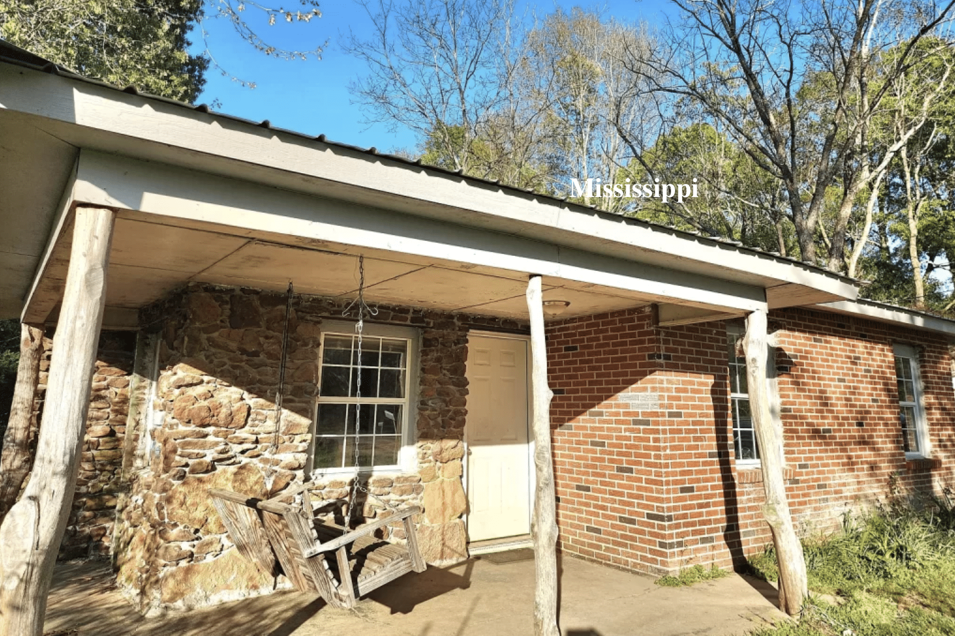 Mississippi Stone and Brick House For Sale $55K
