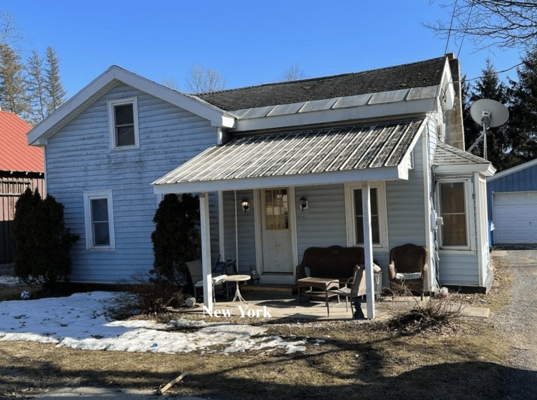 Circa 1850 New York Starter Home With 2-Car Garage Under $53K