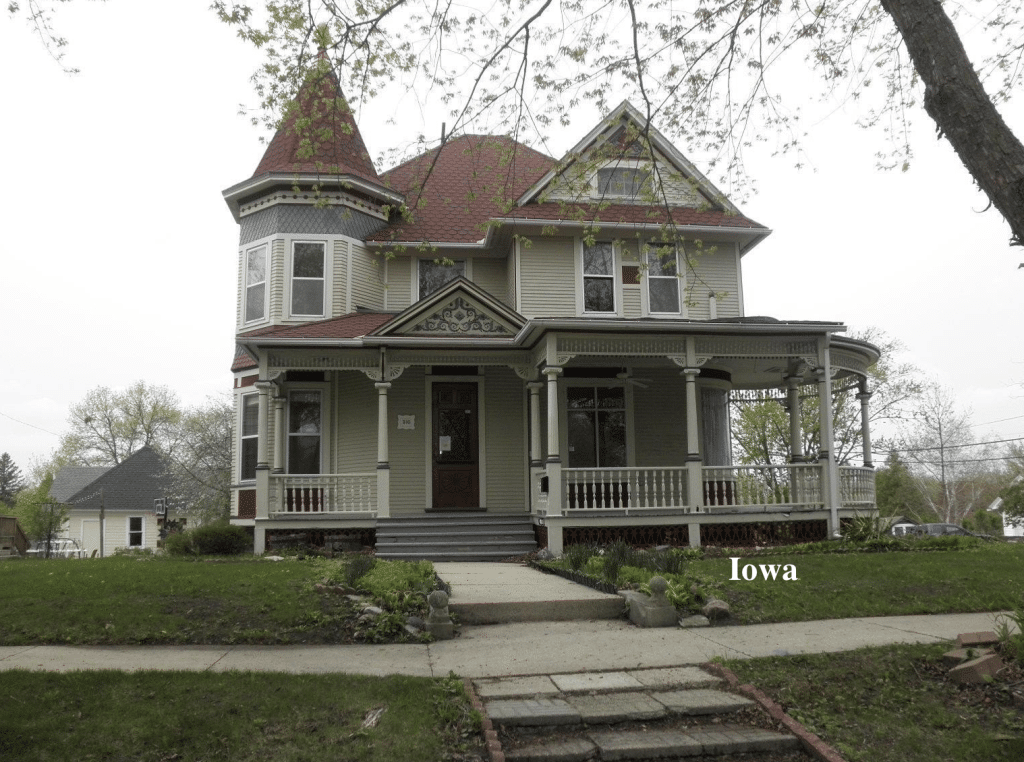 Under $100K Sunday - Circa 1880 Iowa Queen Anne Victorian For Sale $95K