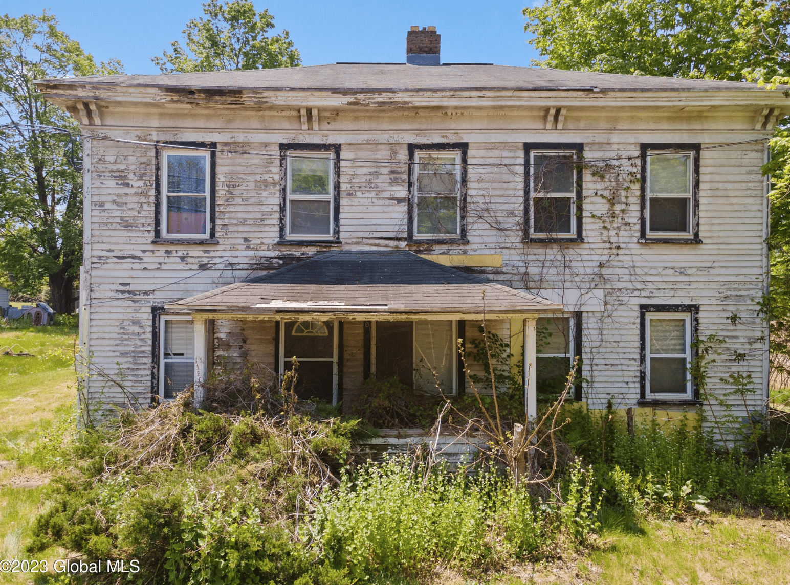 Circa 1908 New York Handyman Special Farmhouse With Mountain Views $49K
