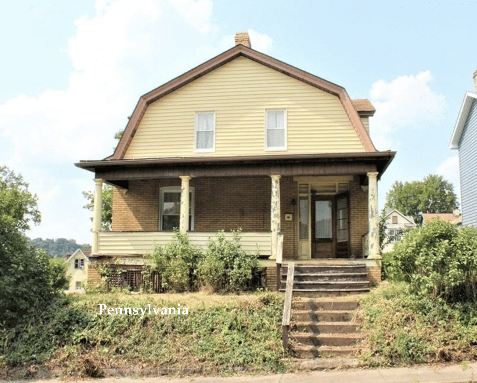 Circa 1900 Colonial Revival Cheap House in Pennsylvania Under $40K