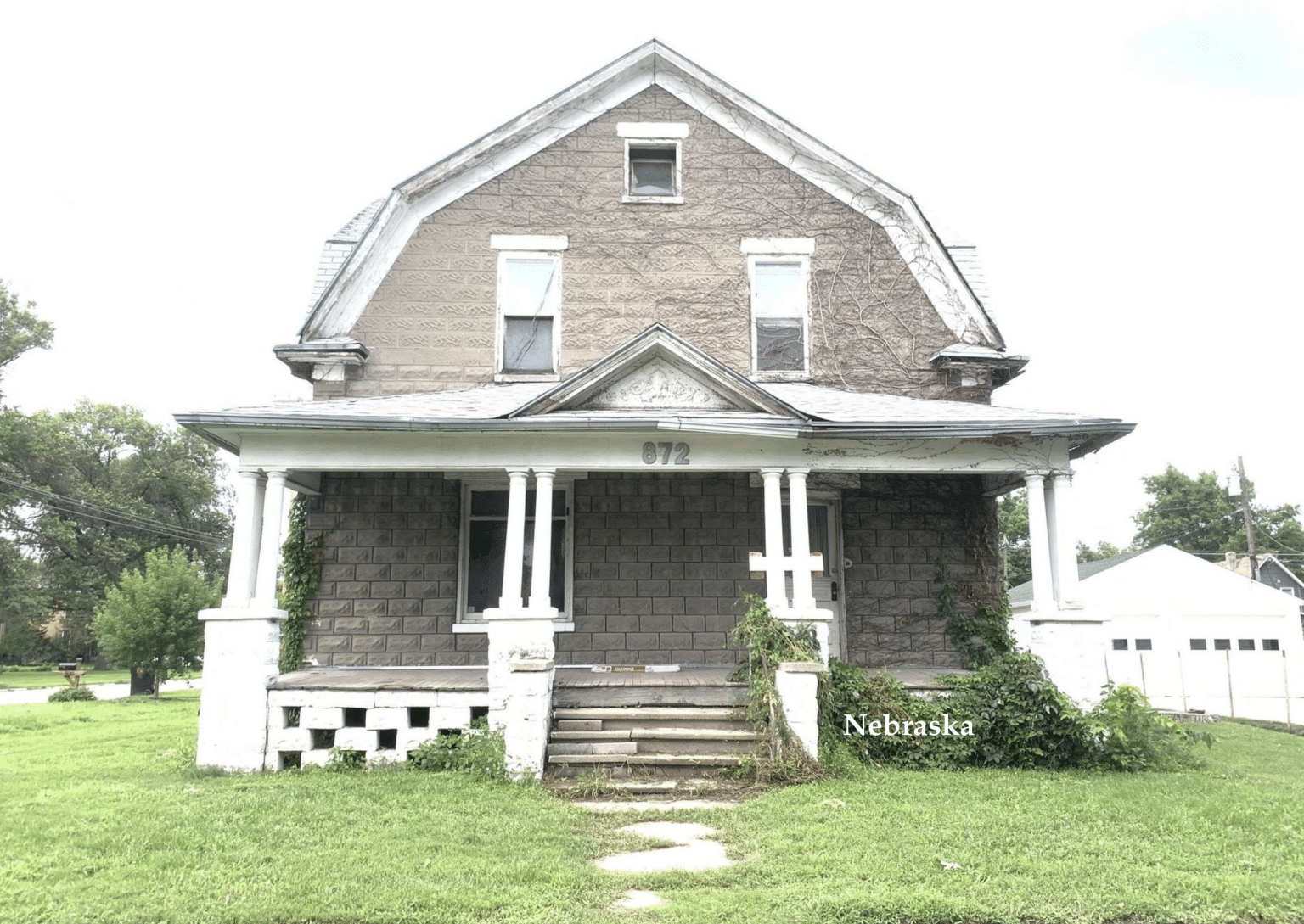 Cheapish 1912 Nebraska Rusticated Block Fixer Upper Under $100K