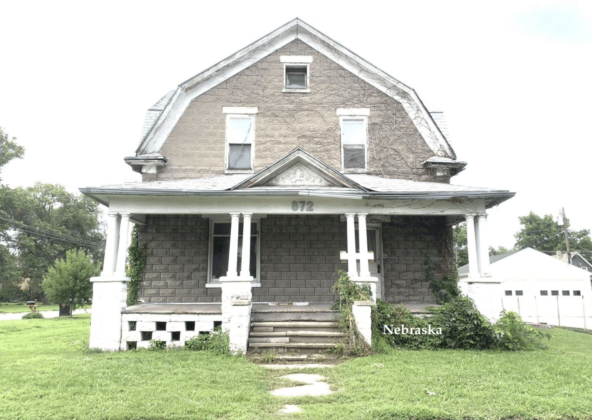 Cheapish 1912 Nebraska Rusticated Block Fixer Upper Under $100K