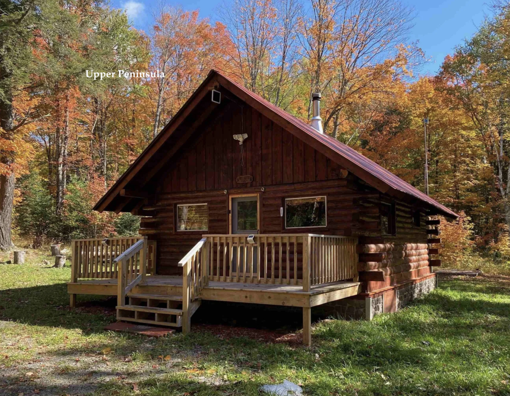 $100K Sunday - Michigan's Upper Peninsula Log Cabin for Sale on 10+- Acres