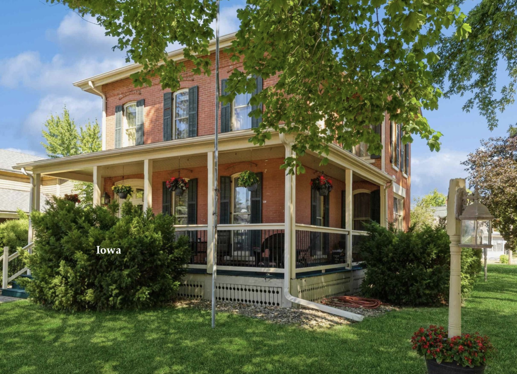 Cheapish Circa 1871 Iowa Brick Italianate Home For Sale $125K