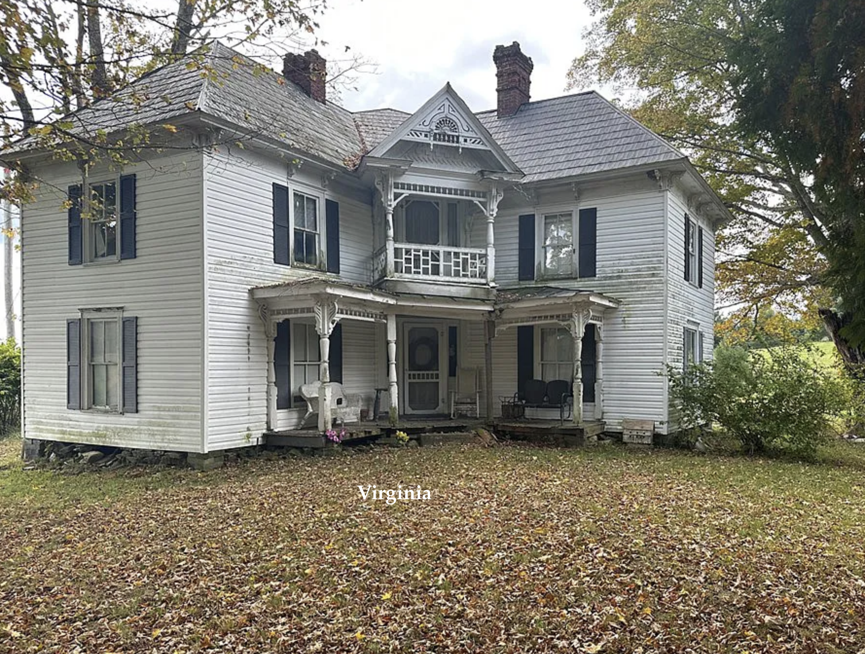 c.1910 Virginia Farmhouse For Sale in a Picture Perfect Setting $109K