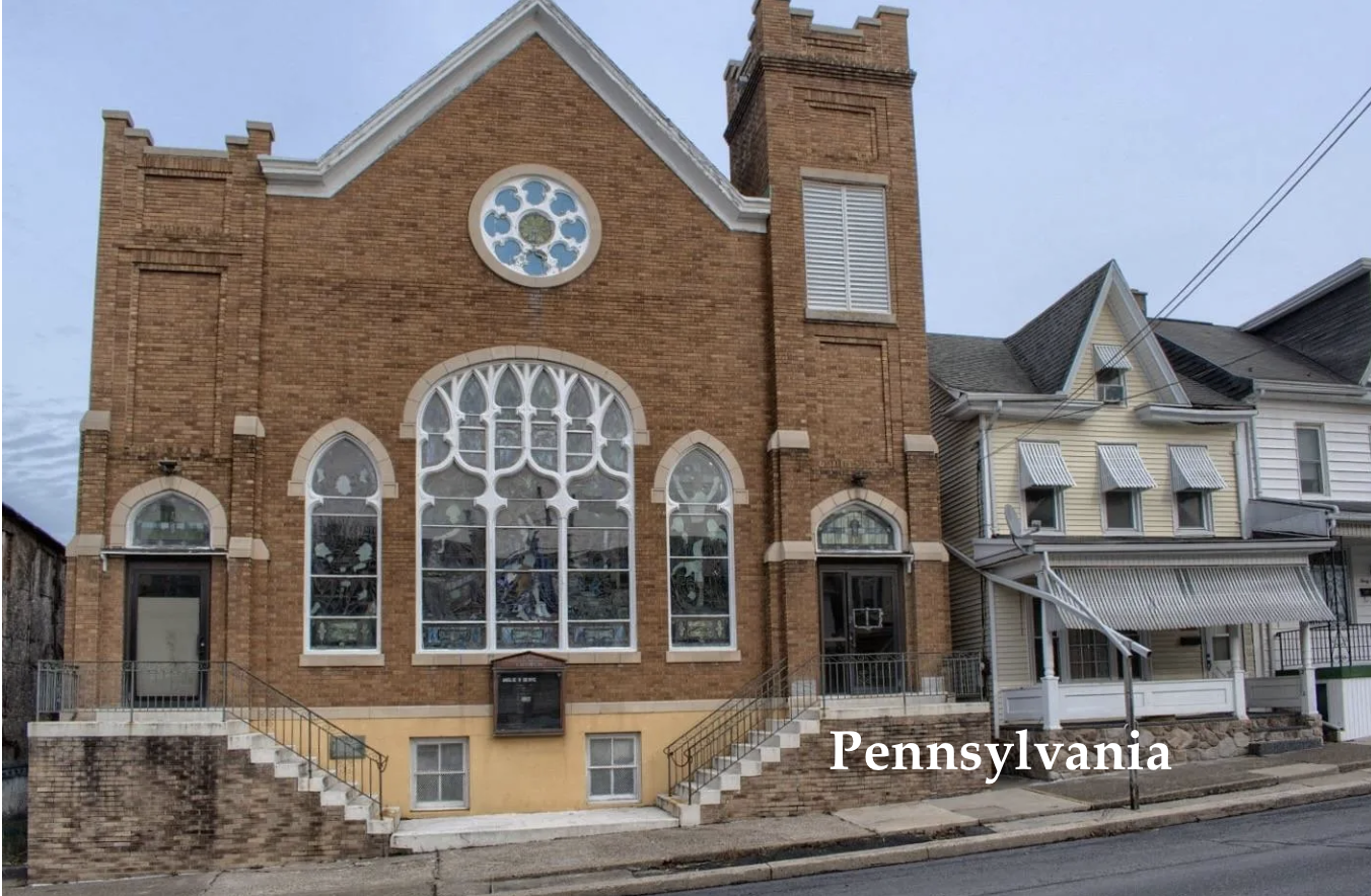 2 For 1 c.1890 Parsonage and Church For Sale in Pennsylvania $159K