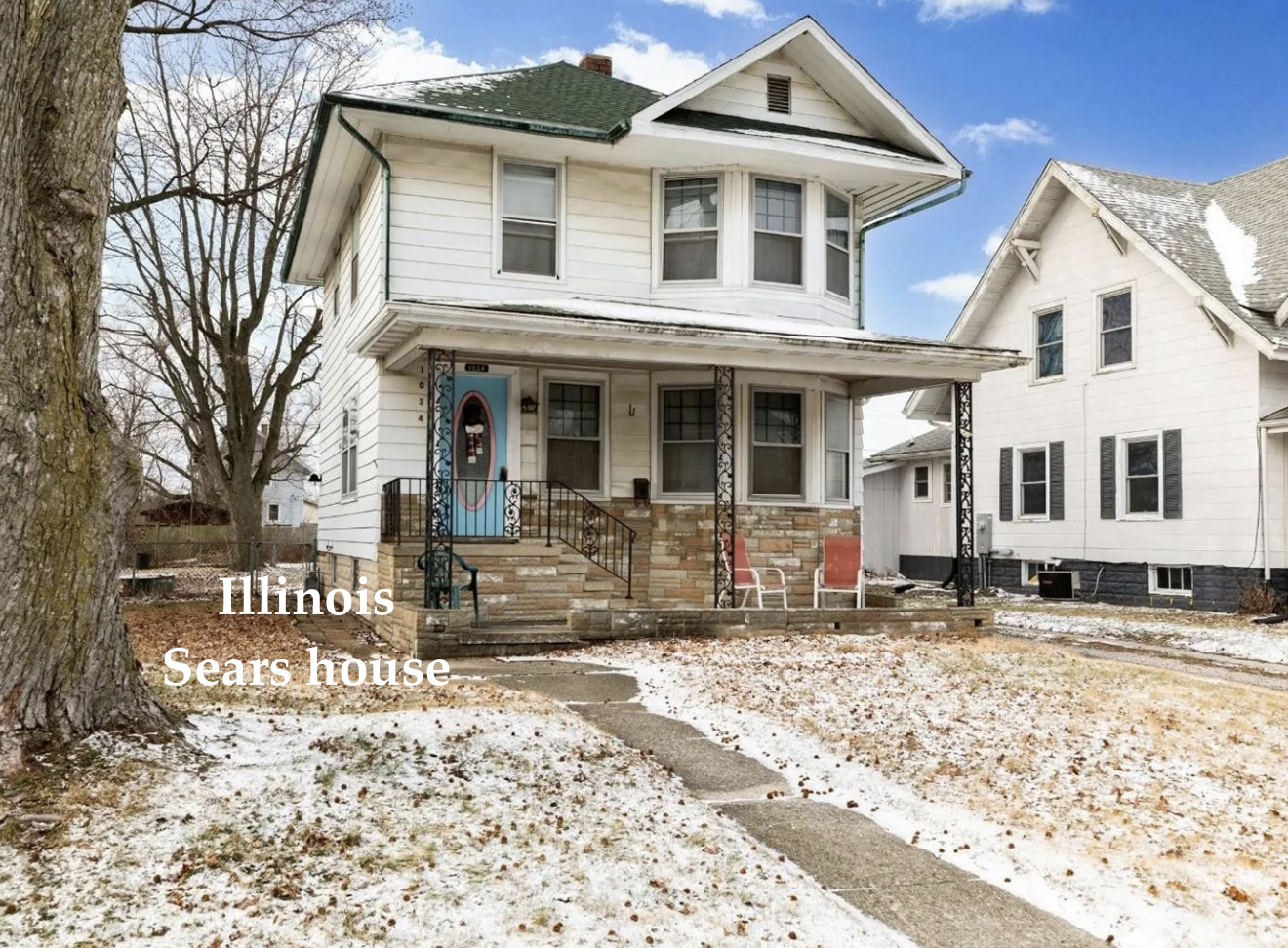 c.1918 Sears Kit House For Sale in Illinois $59K - The Whitehall