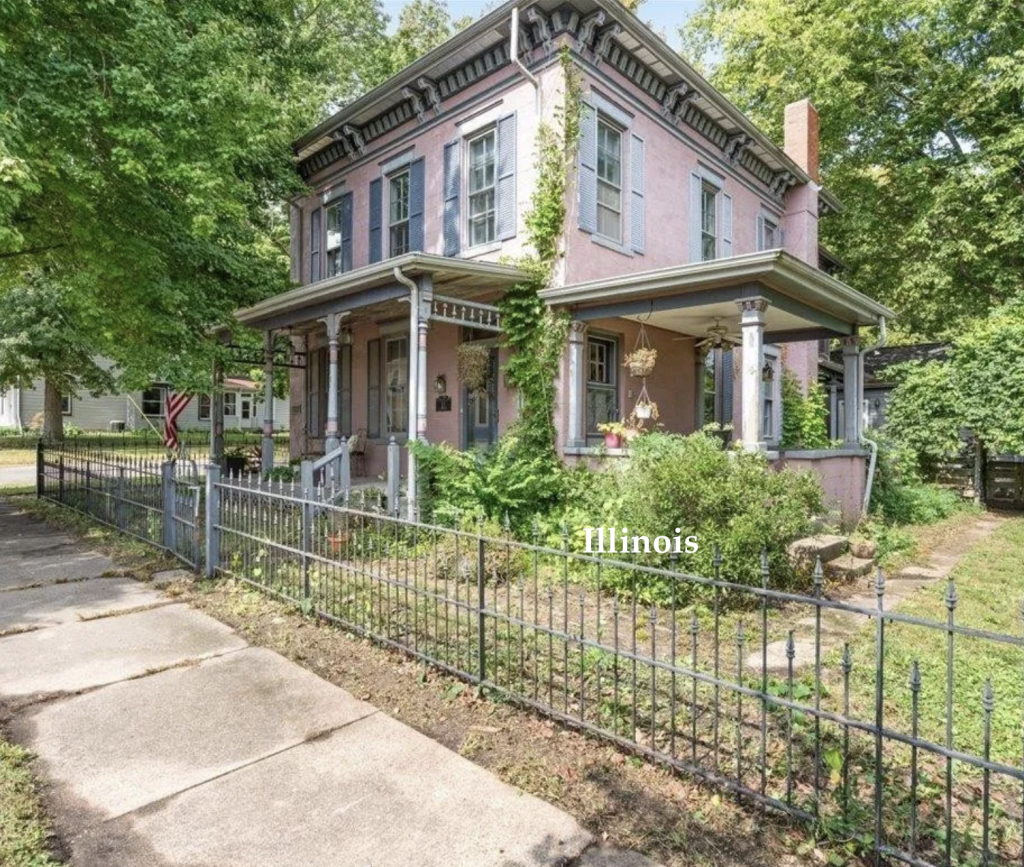 c.1870 Italianate Home For Sale in Illinois Under $170K - The Hatfield ...