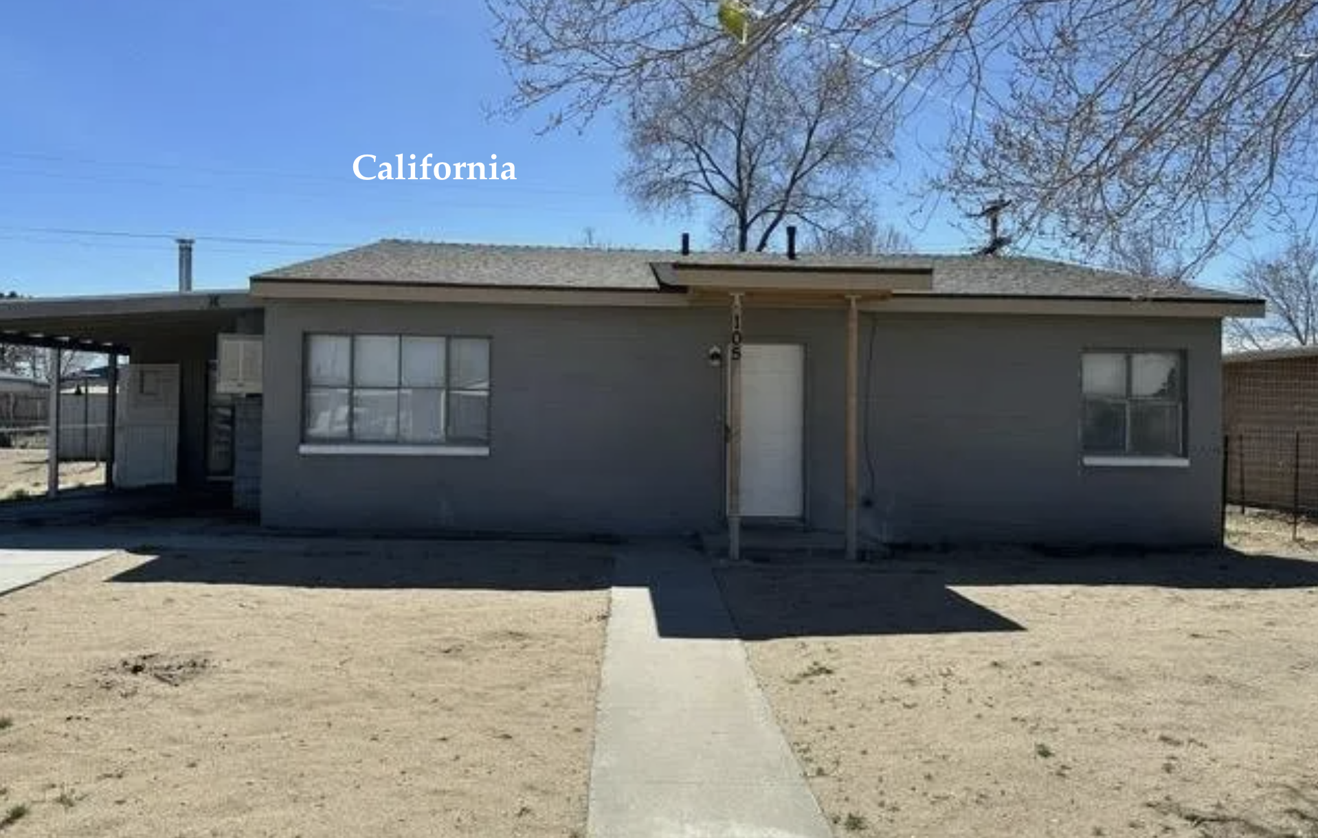 c.1954 Cheap House For Sale in California Under $55K