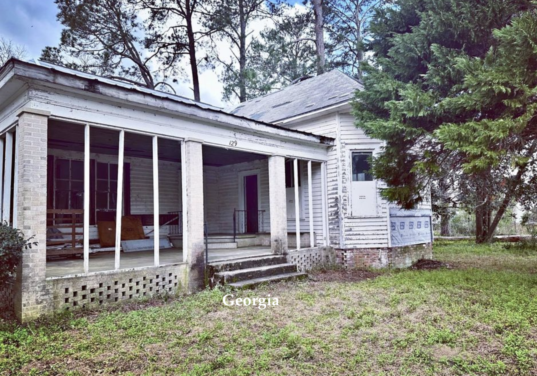 Circa 1920 Georgia Fixer Upper With Acreage For Sale $50K