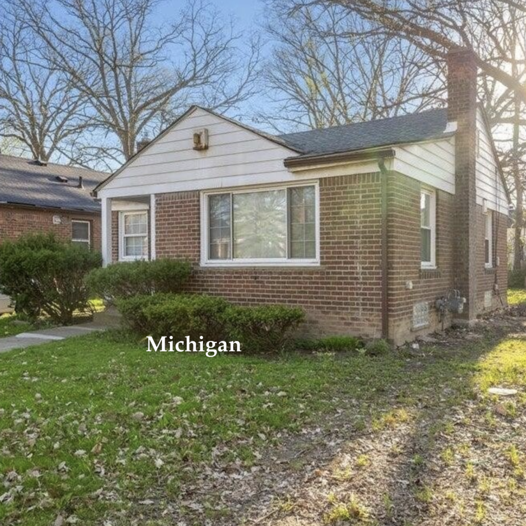 c.1944 Small Brick House For Sale in Detroit $59K