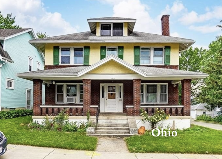 c.1919 Ohio Handyman Special Foursquare $135K - Lovely Woodwork