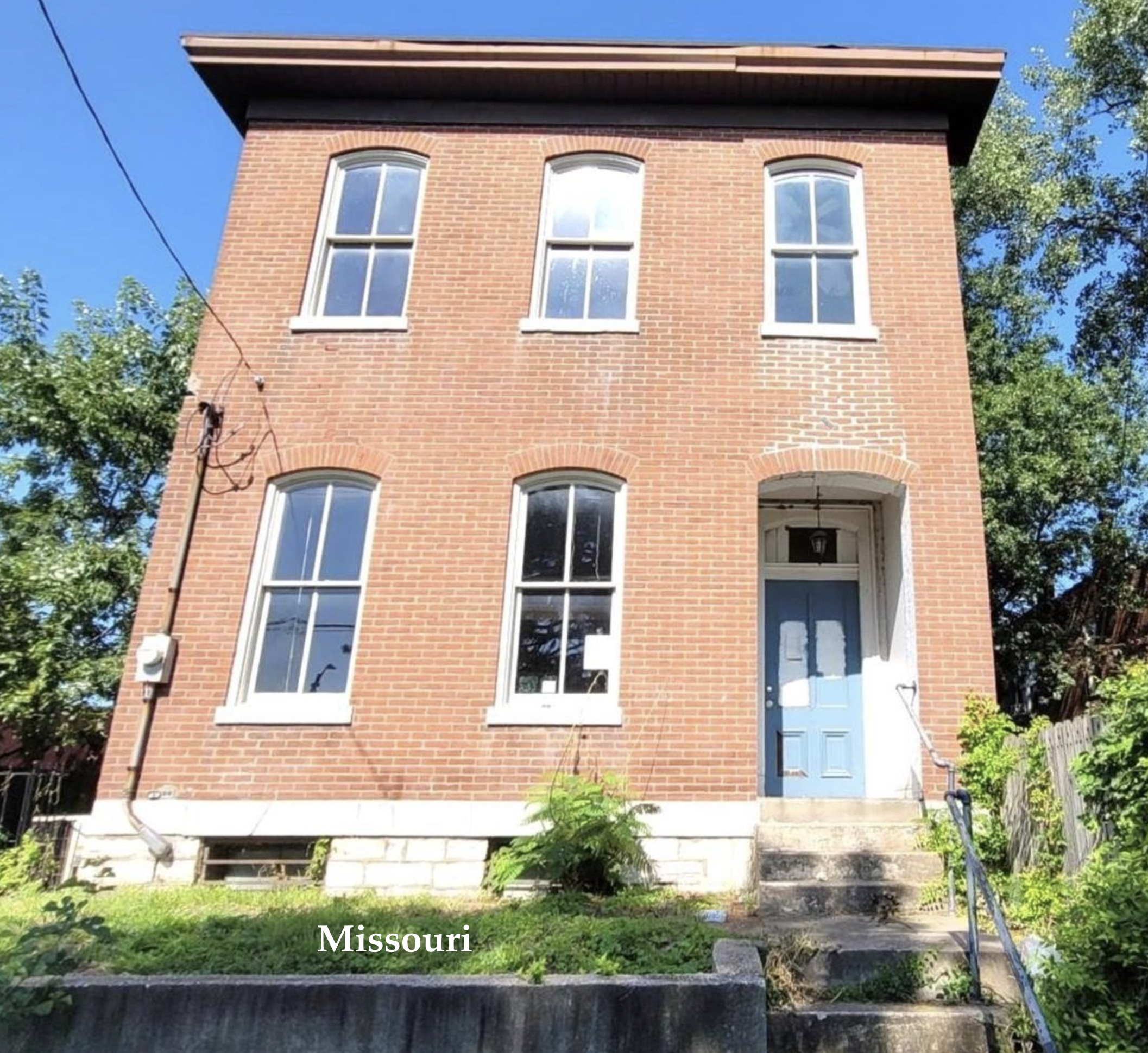 Brick c.1880 Three Bedroom Missouri Fixer Upper Under $40K