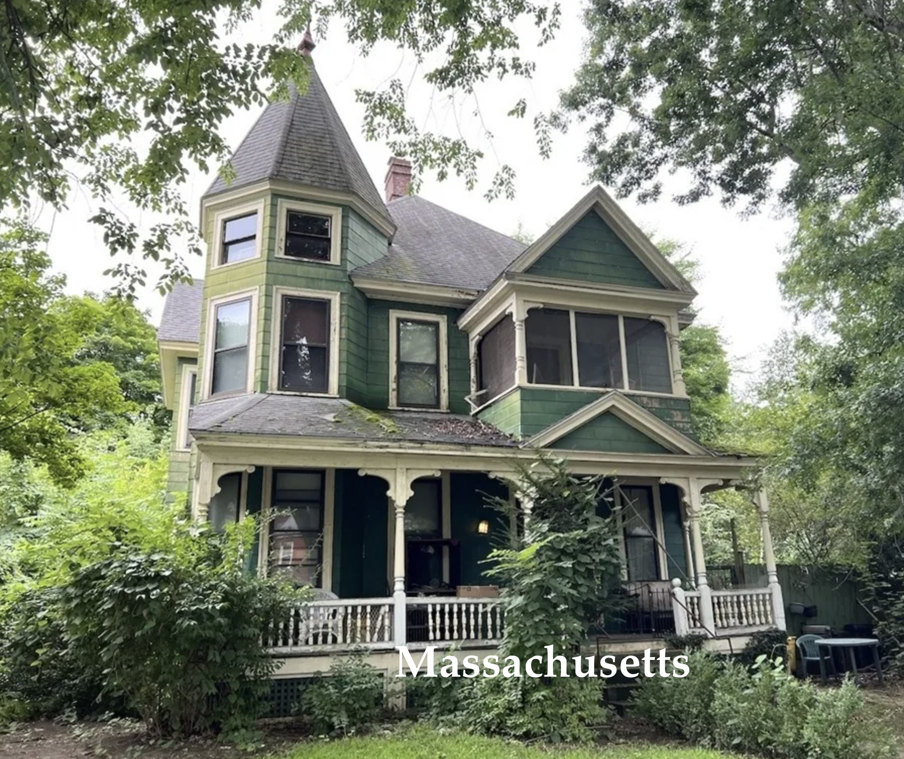 c.1912 Massachusetts Queen Anne Home For Sale $125K
