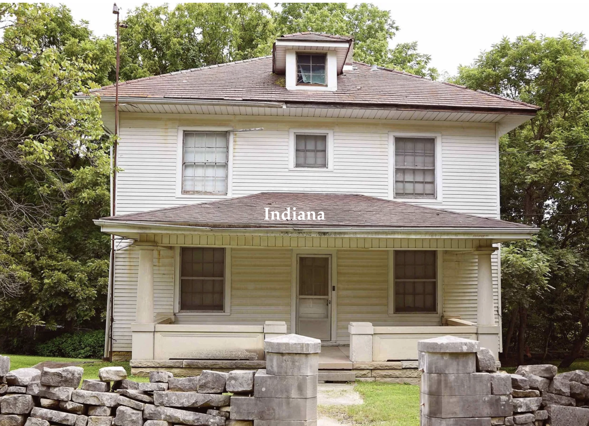 Under $100K Sunday - c.1915 Indiana Foursquare For Sale Under $70K ...