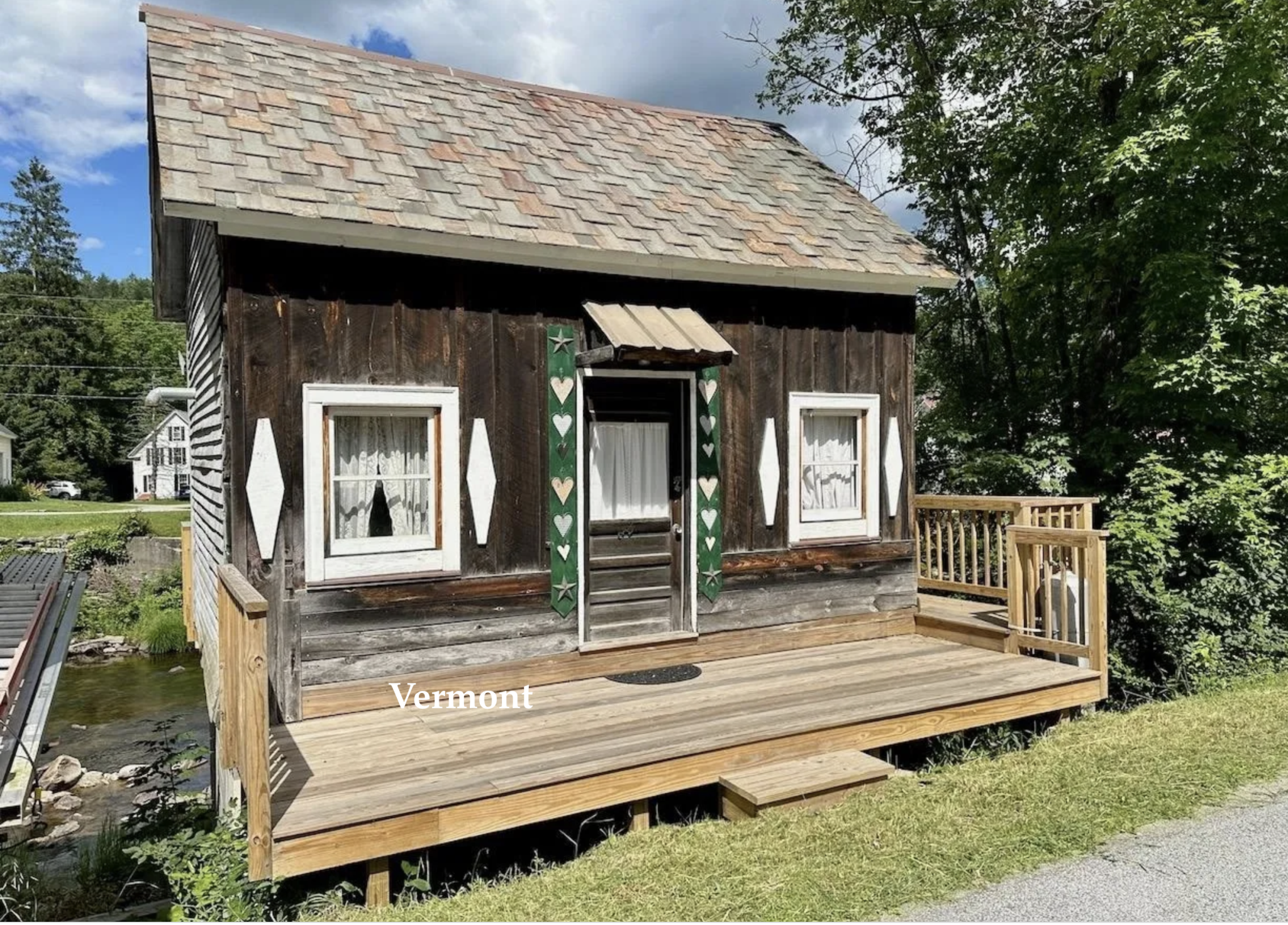 c.1952 Vermont Riverfront Cabin Reduced to $59,900