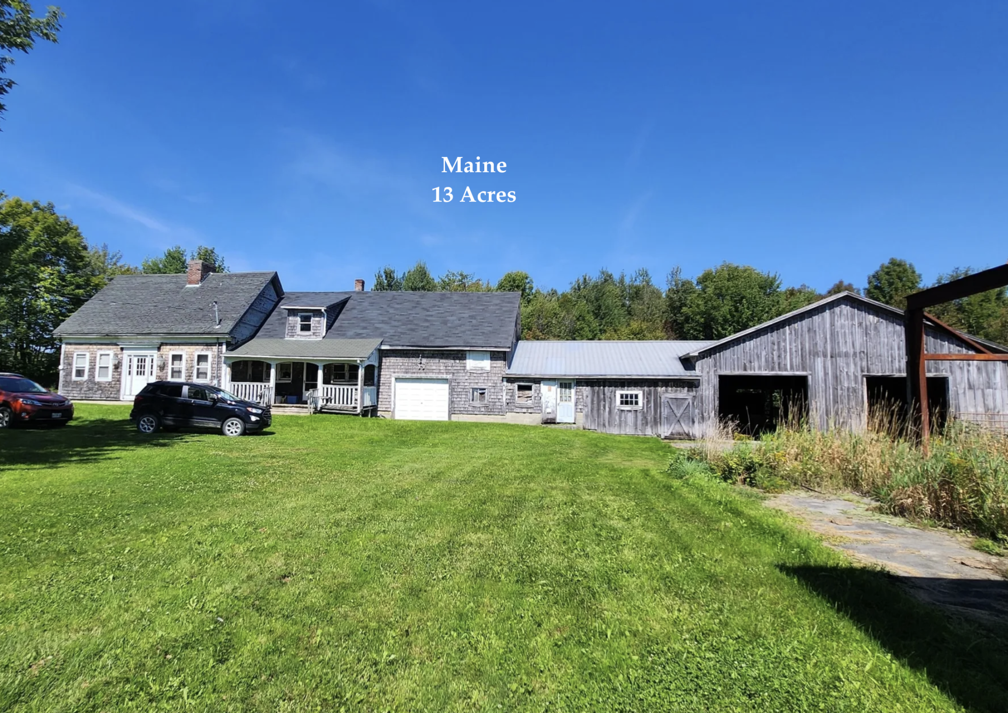 c.1900 Maine Farm For Sale on 13 Acres $199,900