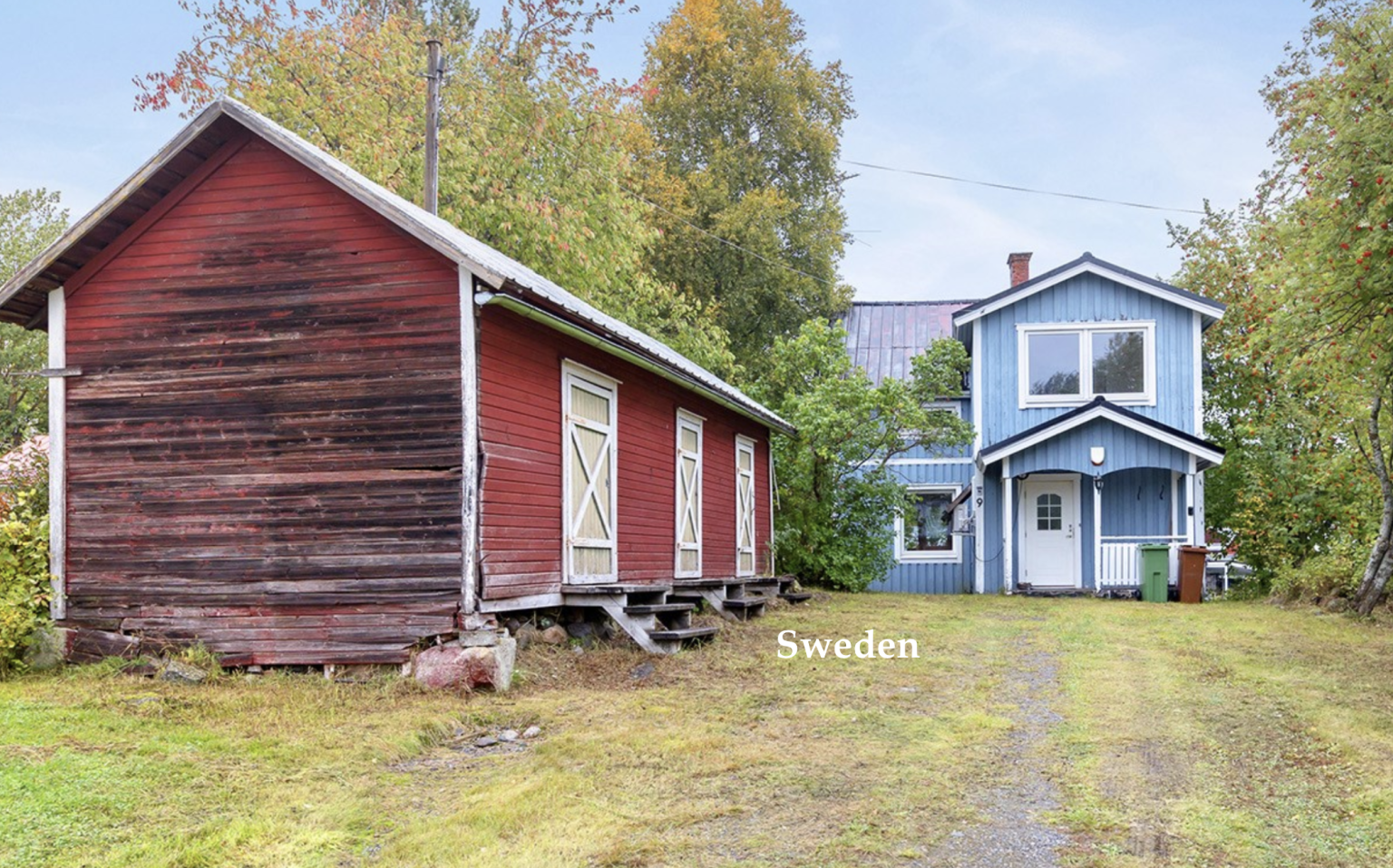 c.1925 Sweet Two Bedroom House For Sale in Sweden $58K