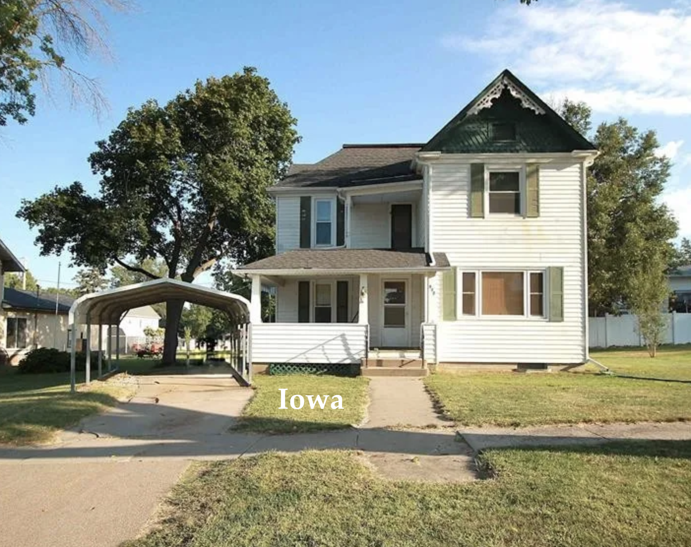 Under $100K Sunday -c.1900 Affordable Iowa Home For Sale $100K