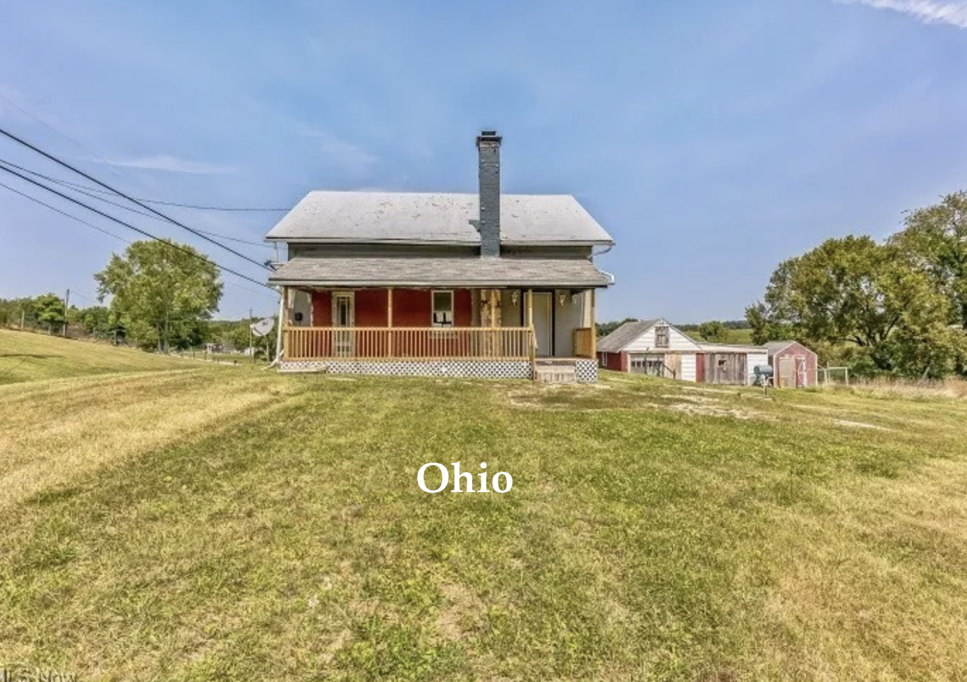 c.1900 Ohio Fixer Upper Farmhouse For Sale W/ Beautiful Countryside ...