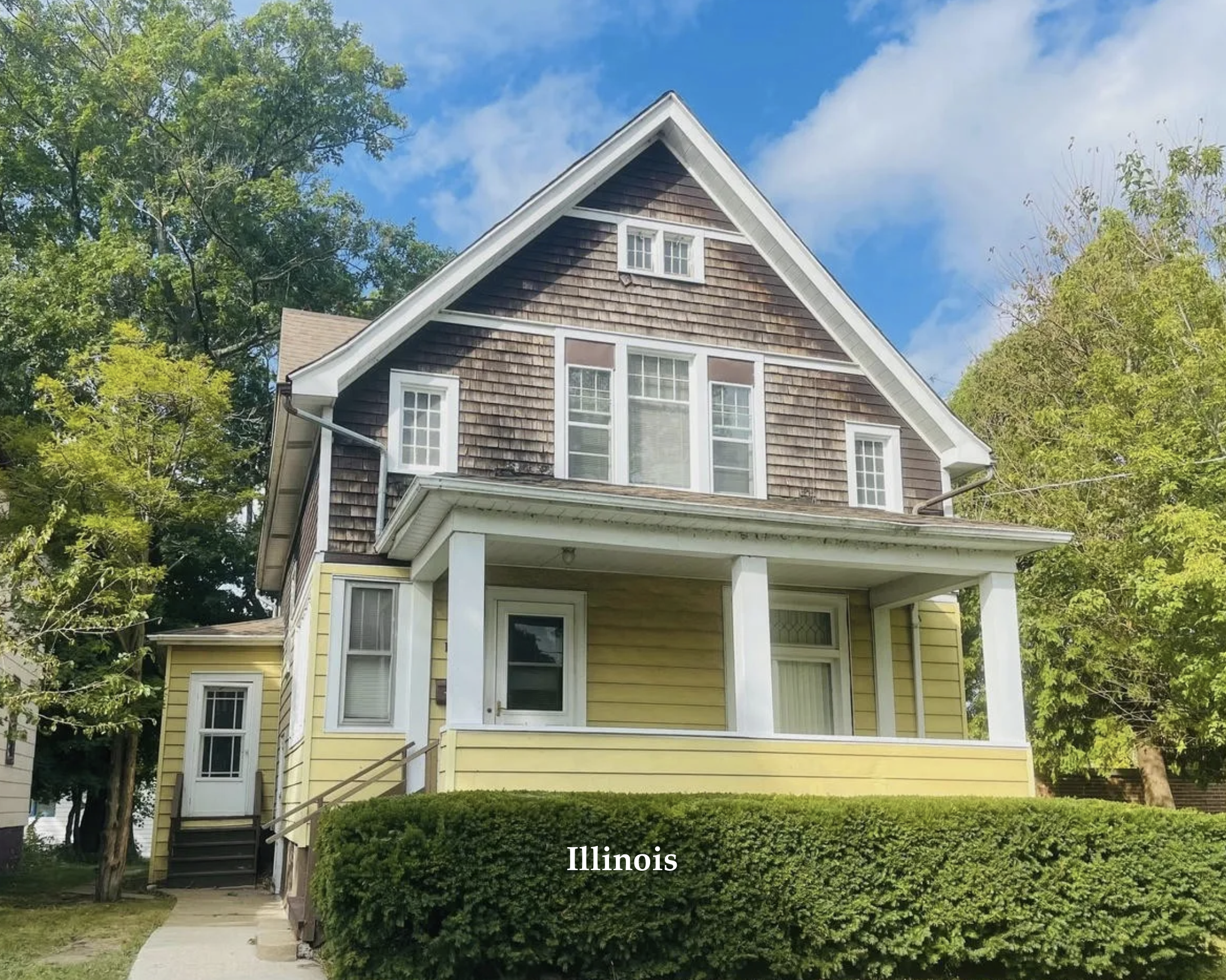 c.1901 Four Bedroom Two Bath Illinois Home For Sale $169K
