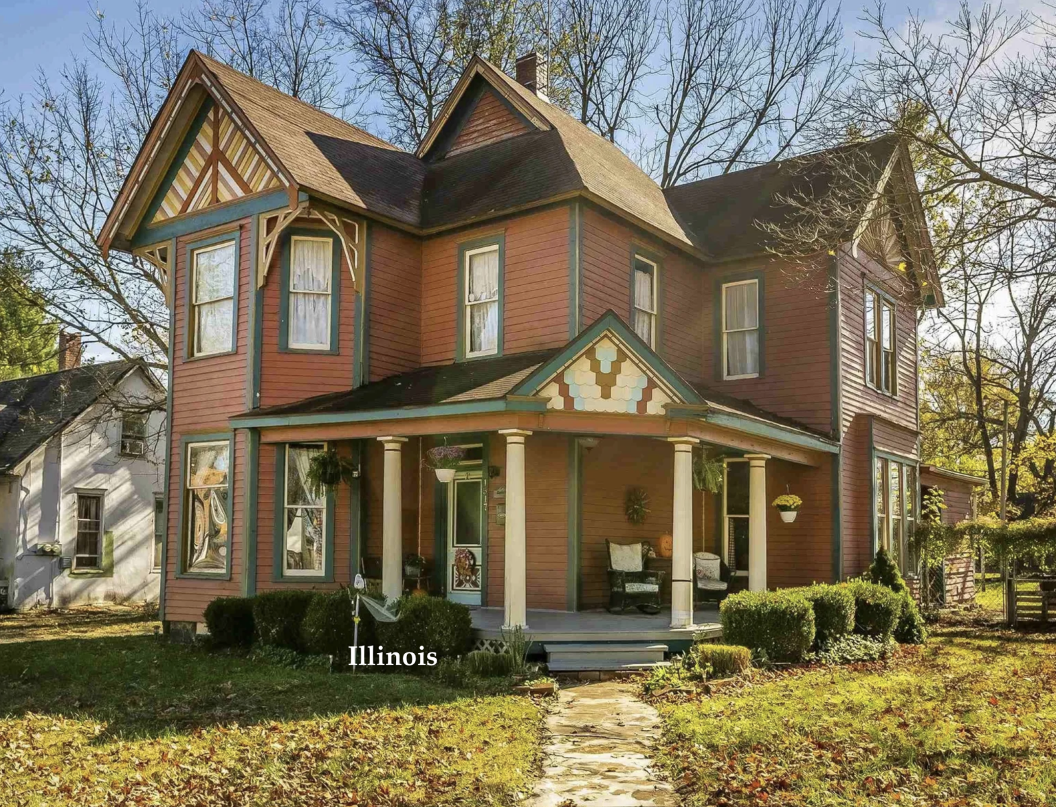 c.1891 Illinois Queen Anne Victorian For Sale Reduced to Under $129K