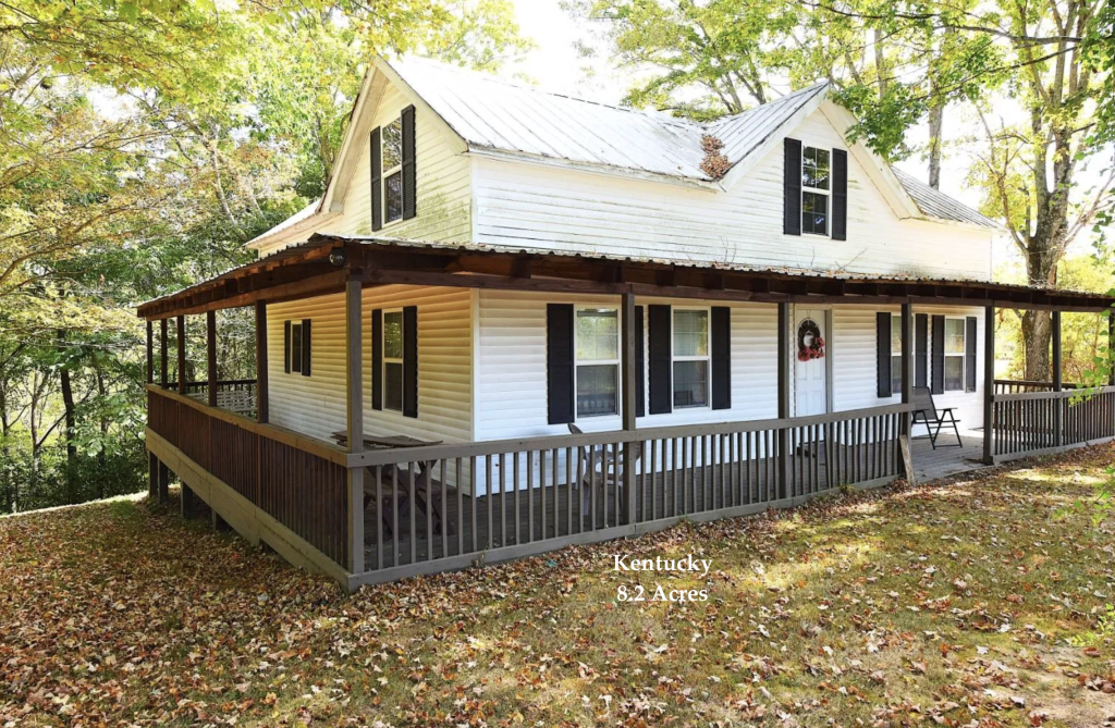 Old Kentucky Fixer Upper Farmhouse For Sale on 8.2 Acres $129K