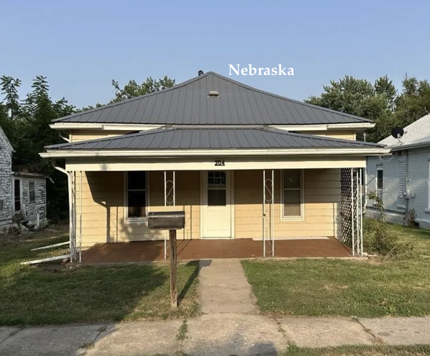 c.1936 Two Bedroom Affordable Nebraska Home Under $55K