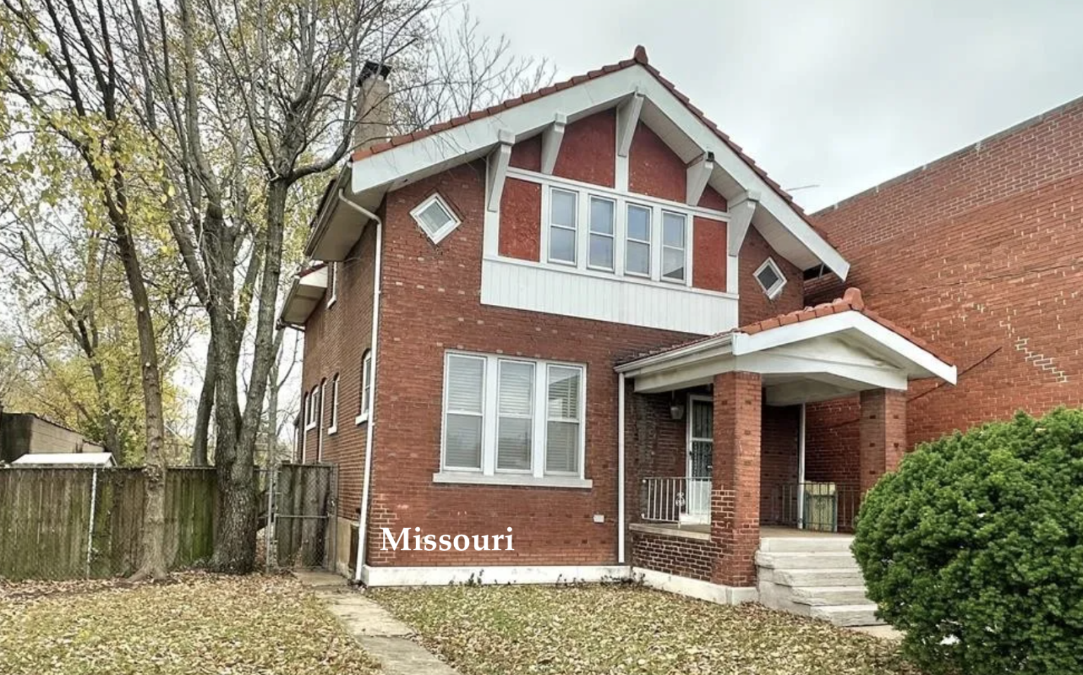 Brick c.1911 Missouri Fixer Upper Under $45K