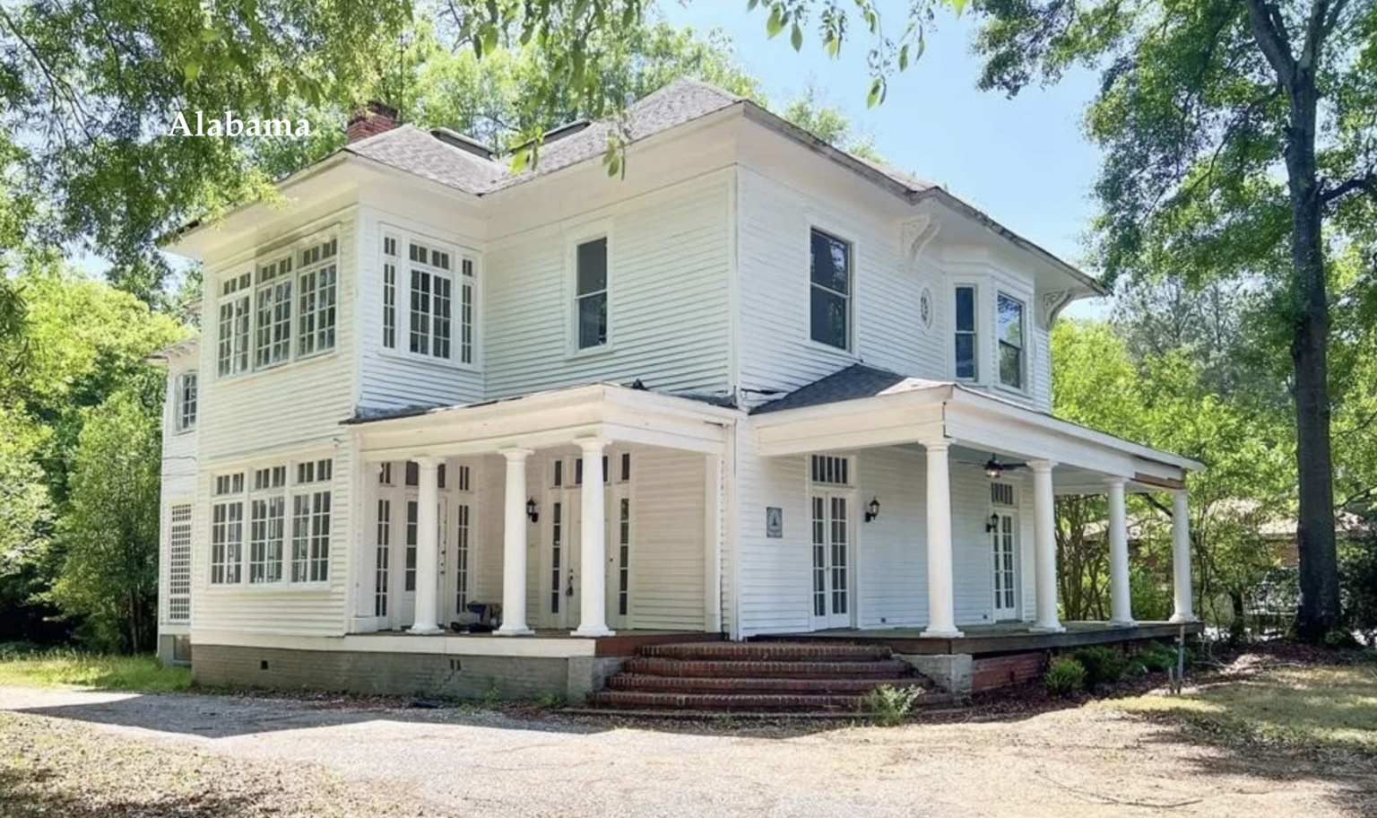 c.1900 Historic Fixer Upper Baldwin Mansion For Sale in Alabama Reduced ...