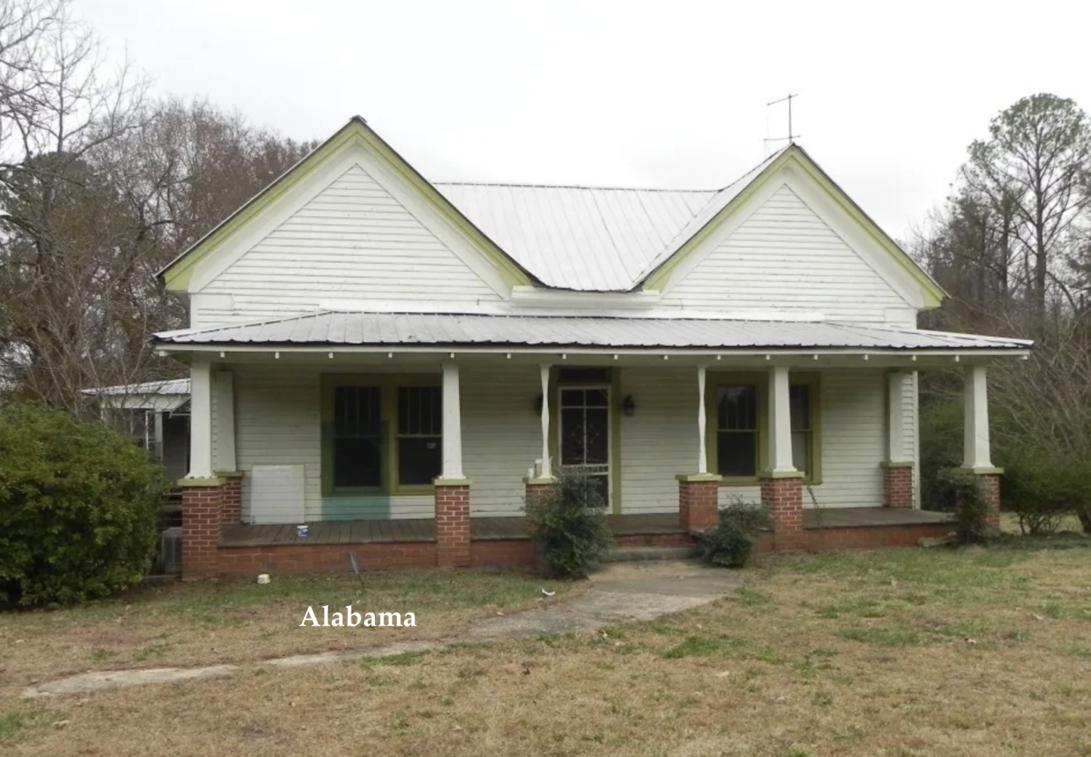 Three Bedroom Alabama Fixer Upper on Rural Half Acre Under $49K