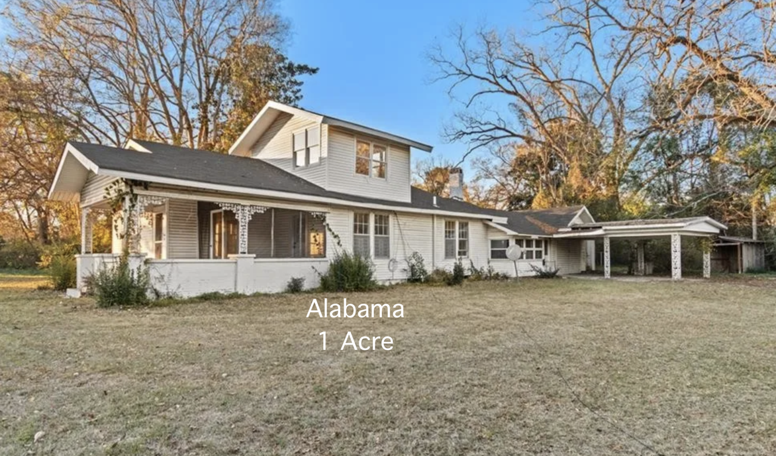 Under $75K Thursday- c.1923 Move-In Ready Alabama Home on 1 Acre Under ...