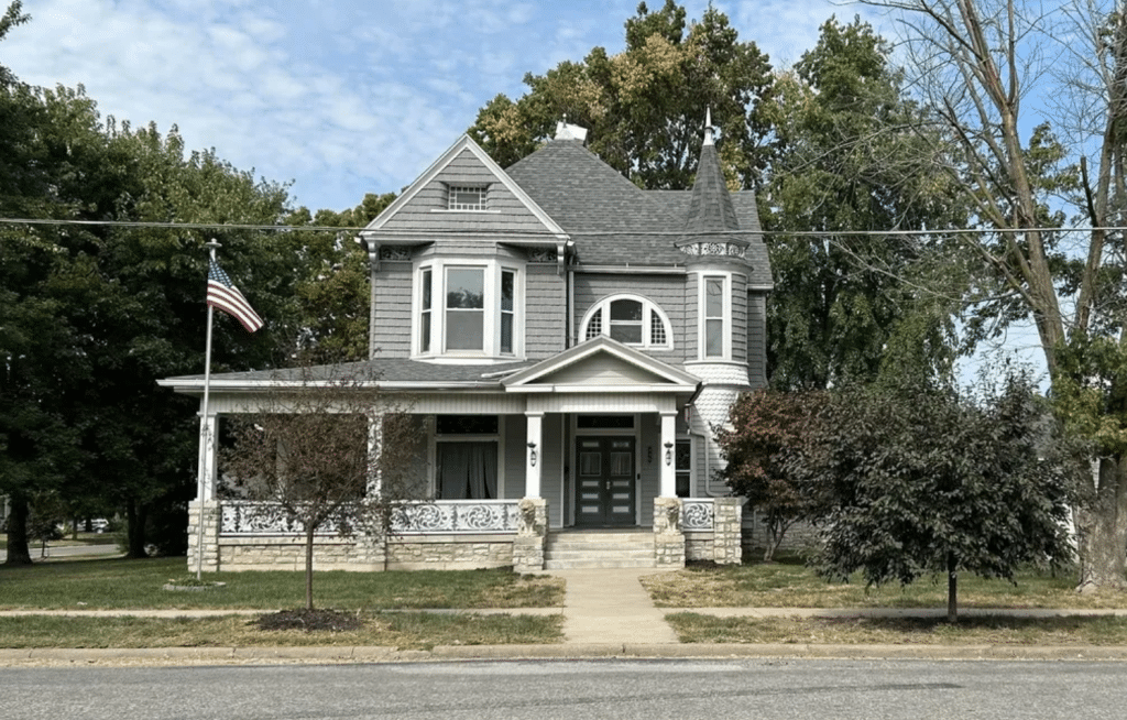 Lovely c.1892 Illinois Queen Anne Victorian With Carriage House Under $198K